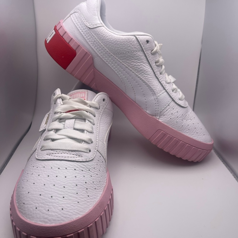 Pink And White Puma Sneakers - Gem